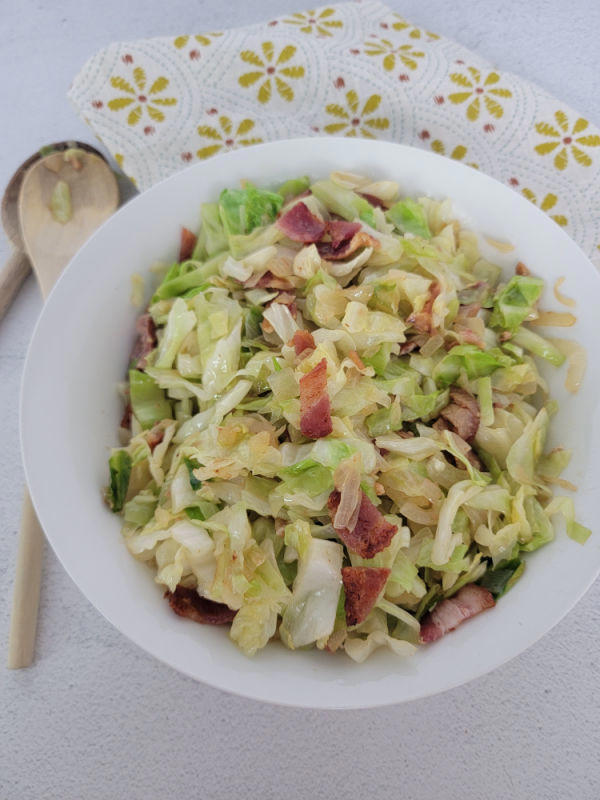 Southern Fried Cabbage with Bacon