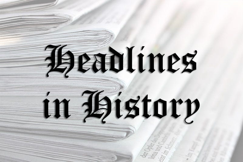 Headlines in history 1962: Doctor shatters odds in triplet births