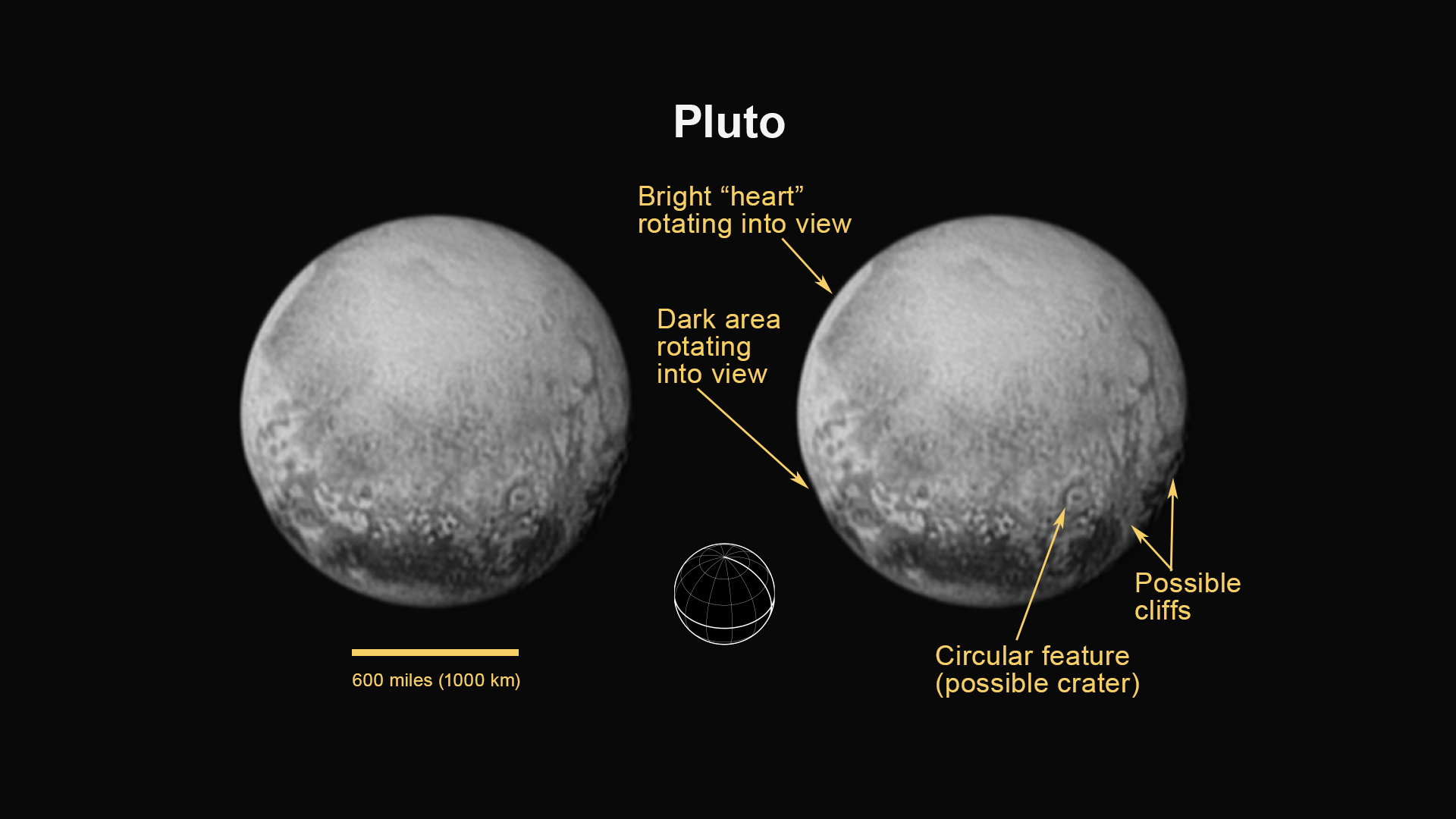 Pluto's diverse landscape revealed in latest NASA pics