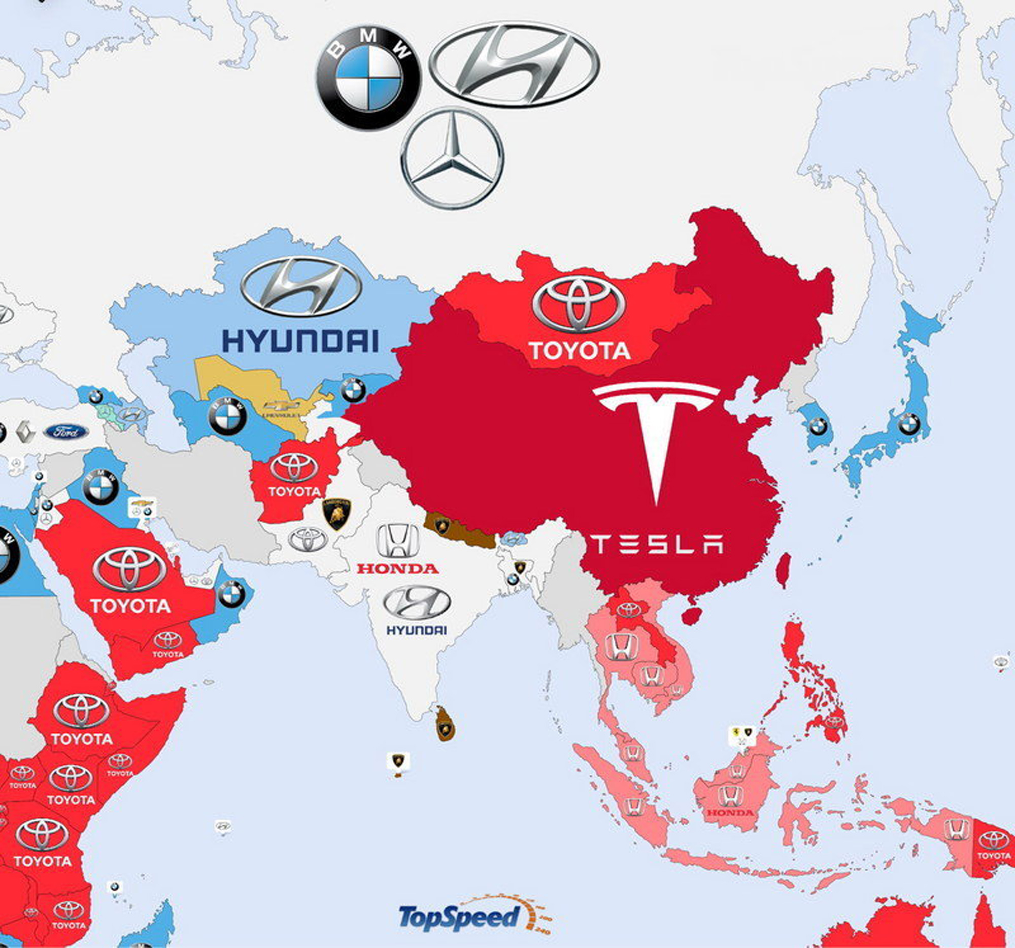 A World Map of the Most-Googled Car Brands | Oxstones Investment Club™