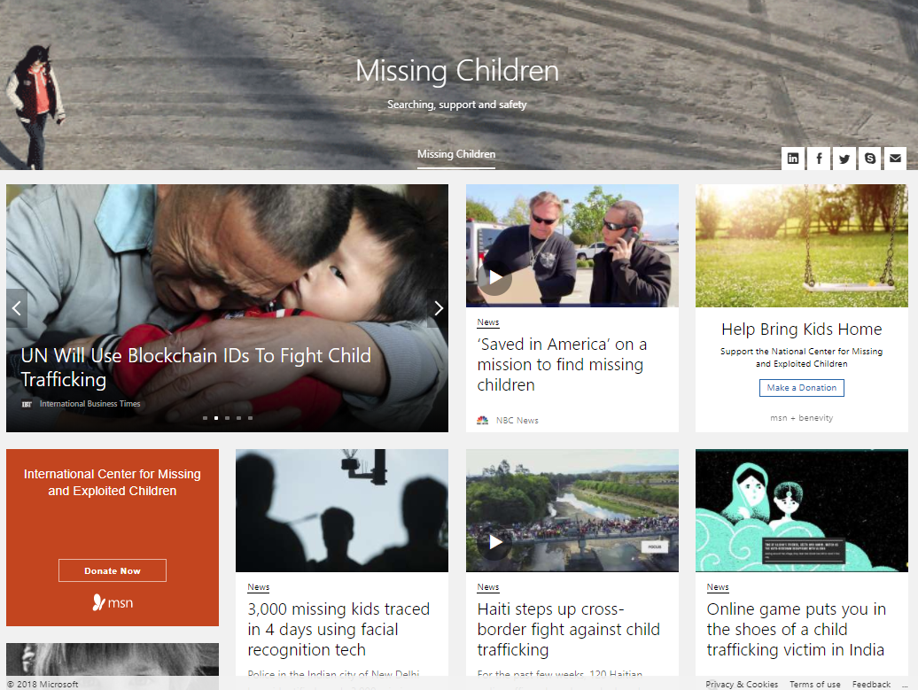 MSN Causes: Empowering our readers to help missing children in May
