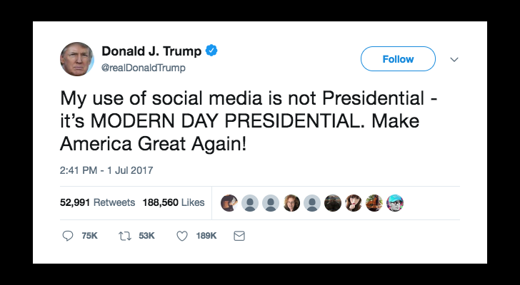 Top Trump tweets since taking office