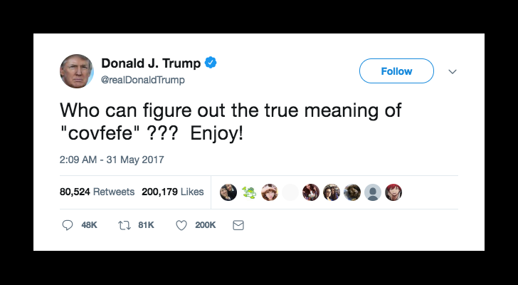 Top Trump tweets since taking office