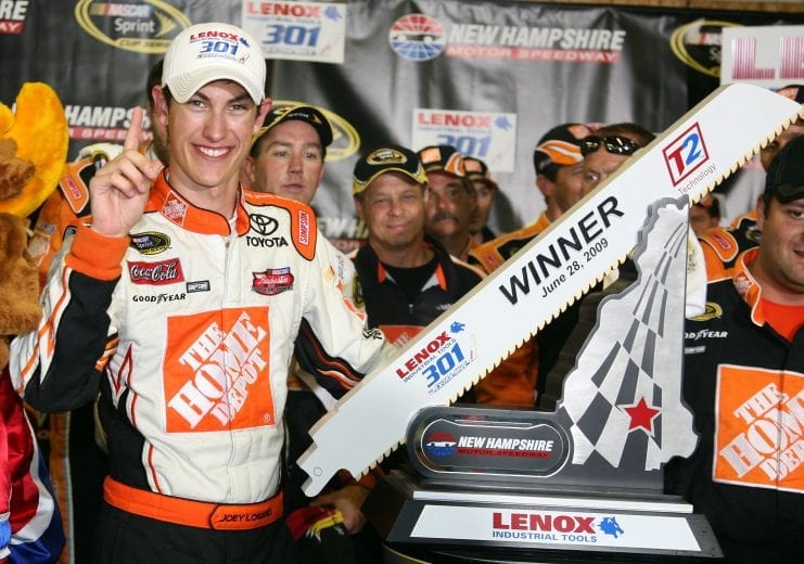 All of Joe Gibbs Racing's wins by driver