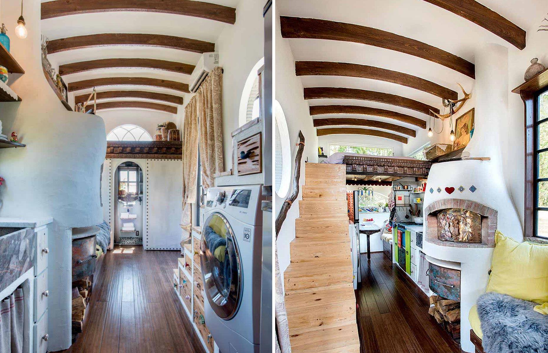Step inside the charming $15,000 tiny wagon home built by one couple