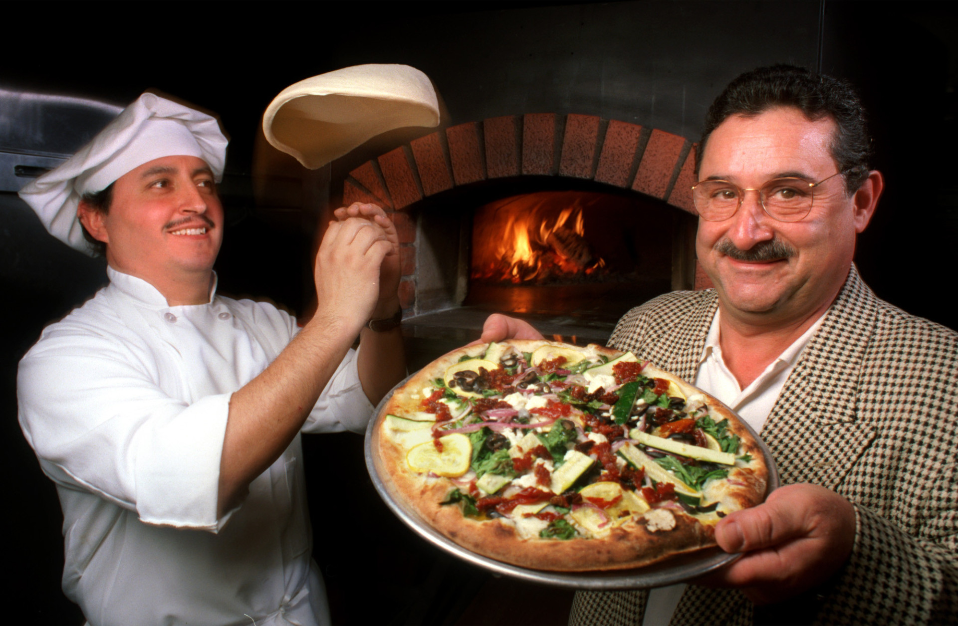 Curious examples of the "pizza effect"