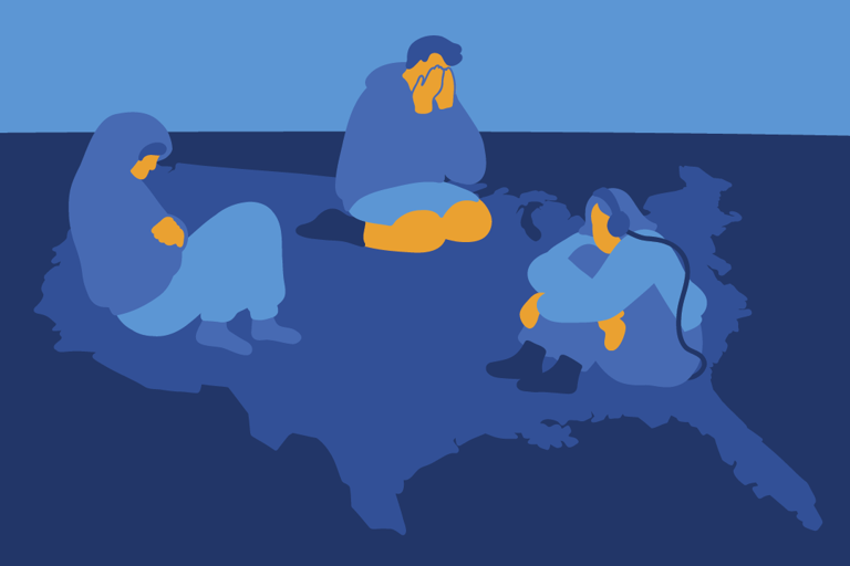 The states with the most teenagers diagnosed with depression