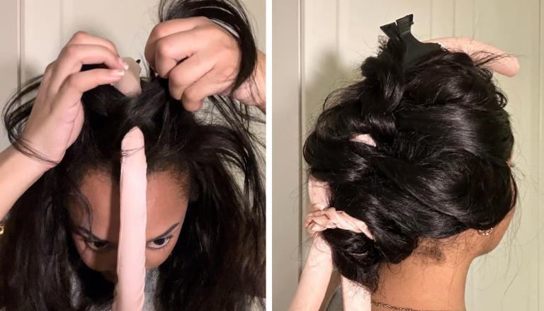 I Got Effortless Waves With Tiktoks Unicorn Heatless Curls Hack Here
