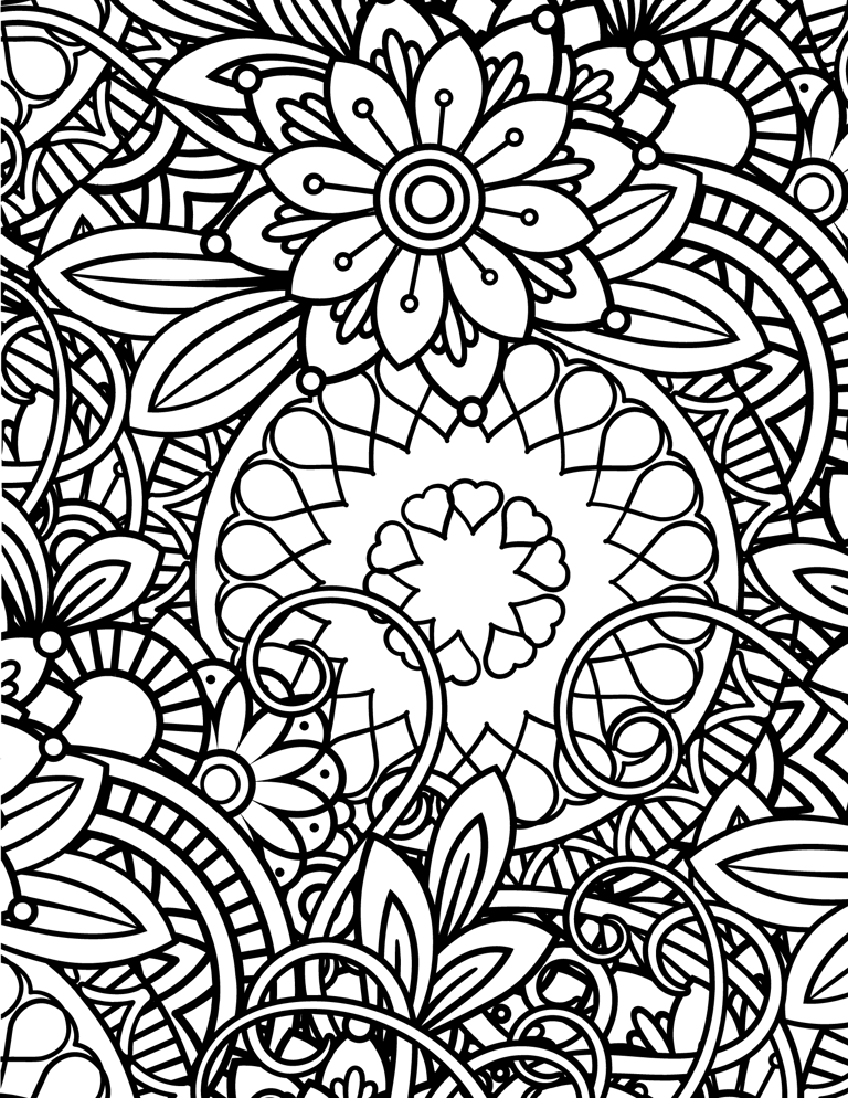 27 Free Printable Flower Coloring Pages