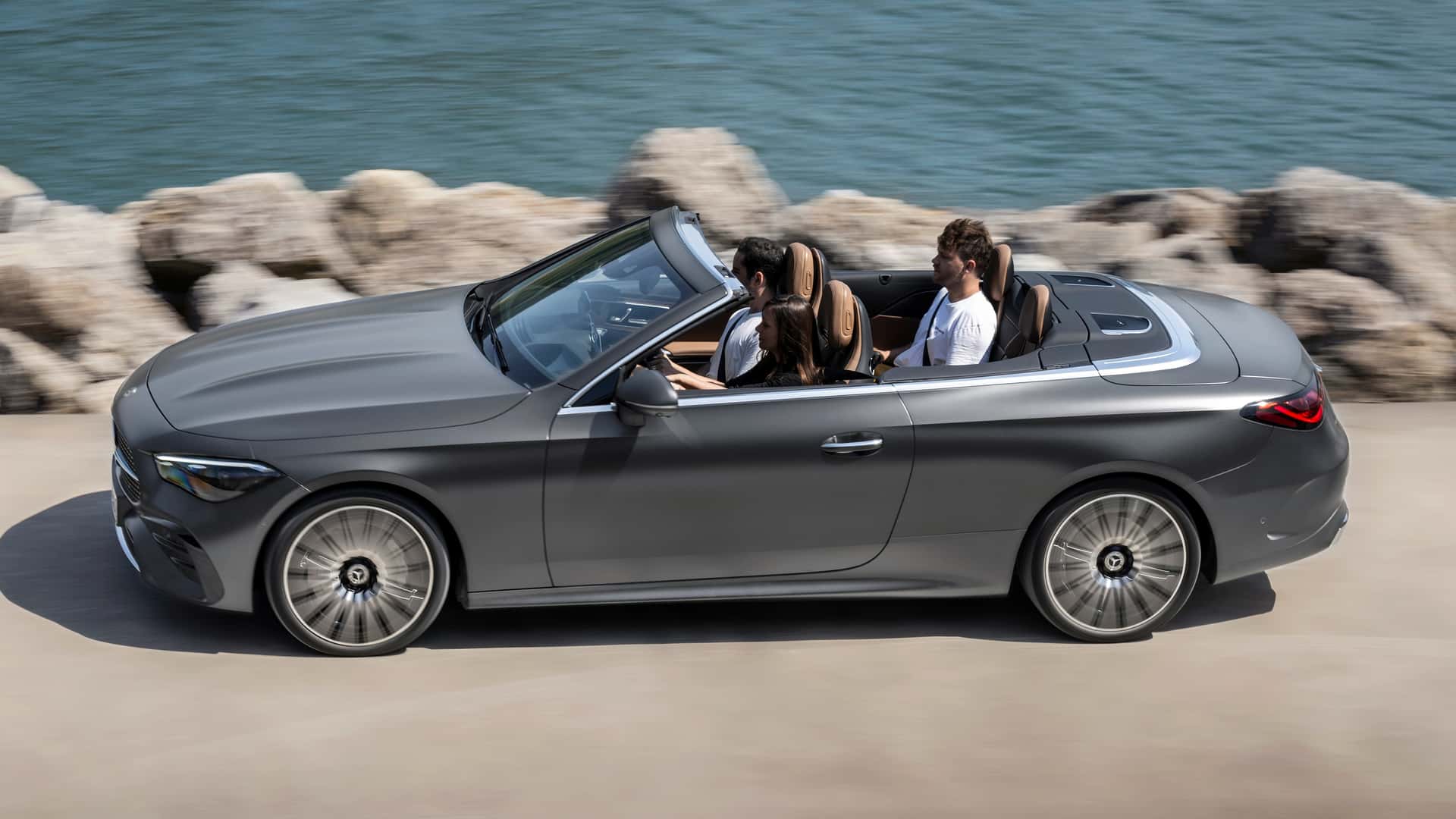 The Mercedes CLE Cabriolet's Leather Seats Stay Cool In The Summer