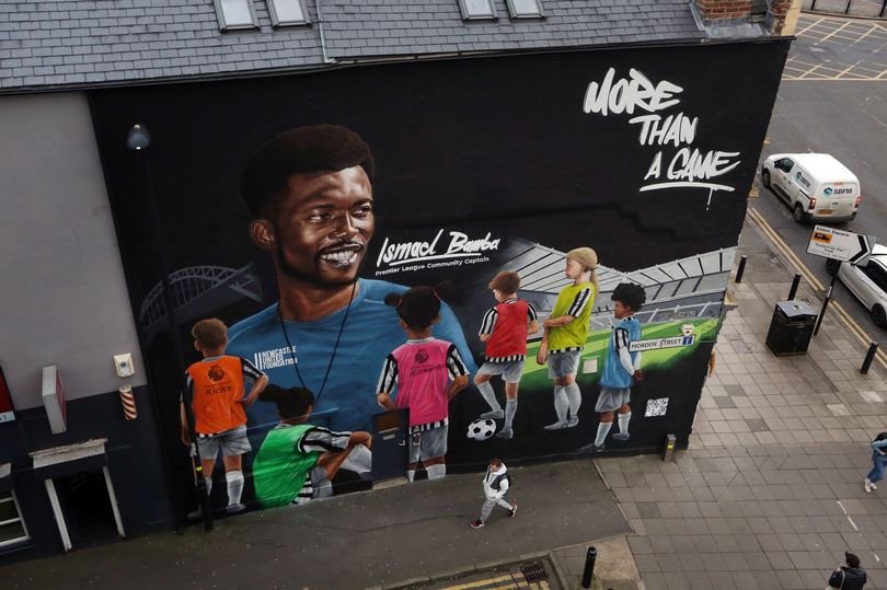 Huge mural of inspiring Newcastle United Foundation coach pops up in ...