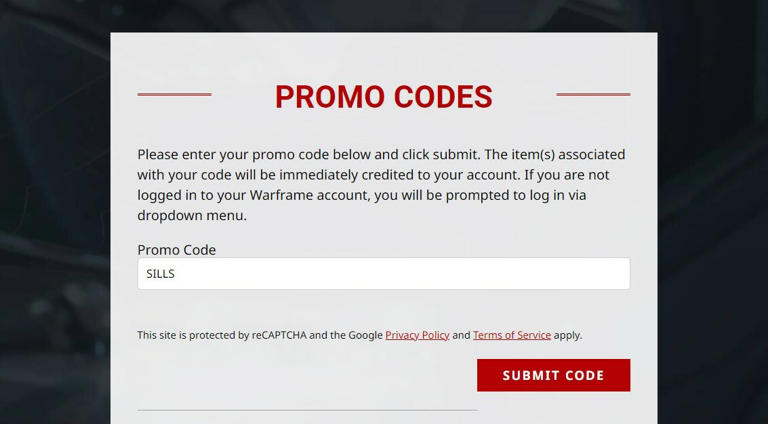 Warframe Promo Codes (April 2025)