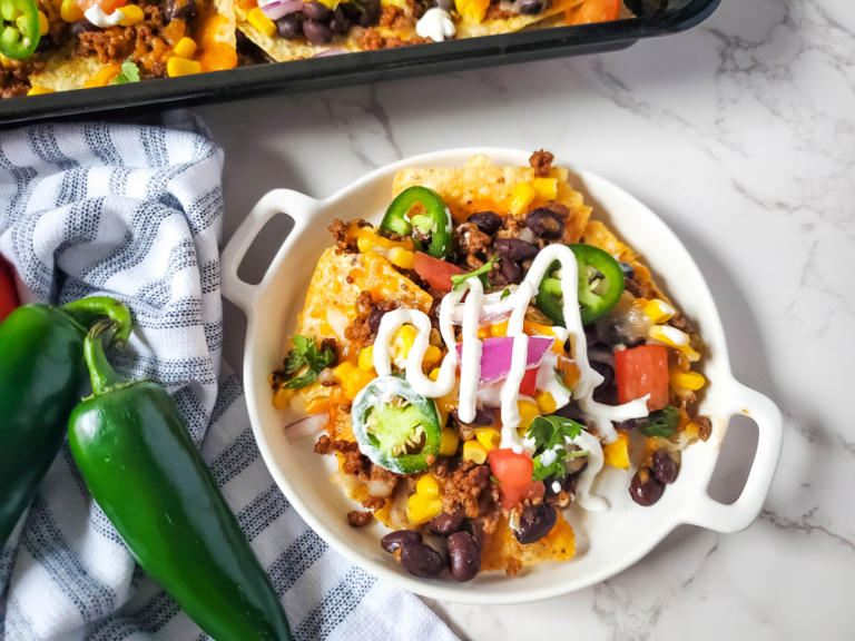 Easy Loaded Sheet Pan Nachos