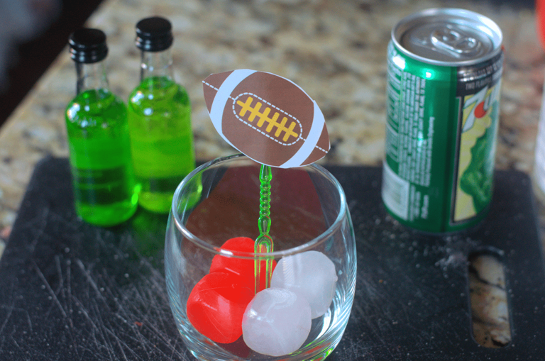 Touchdown game day cocktail and free football printable