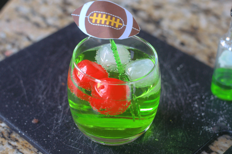 Touchdown game day cocktail and free football printable