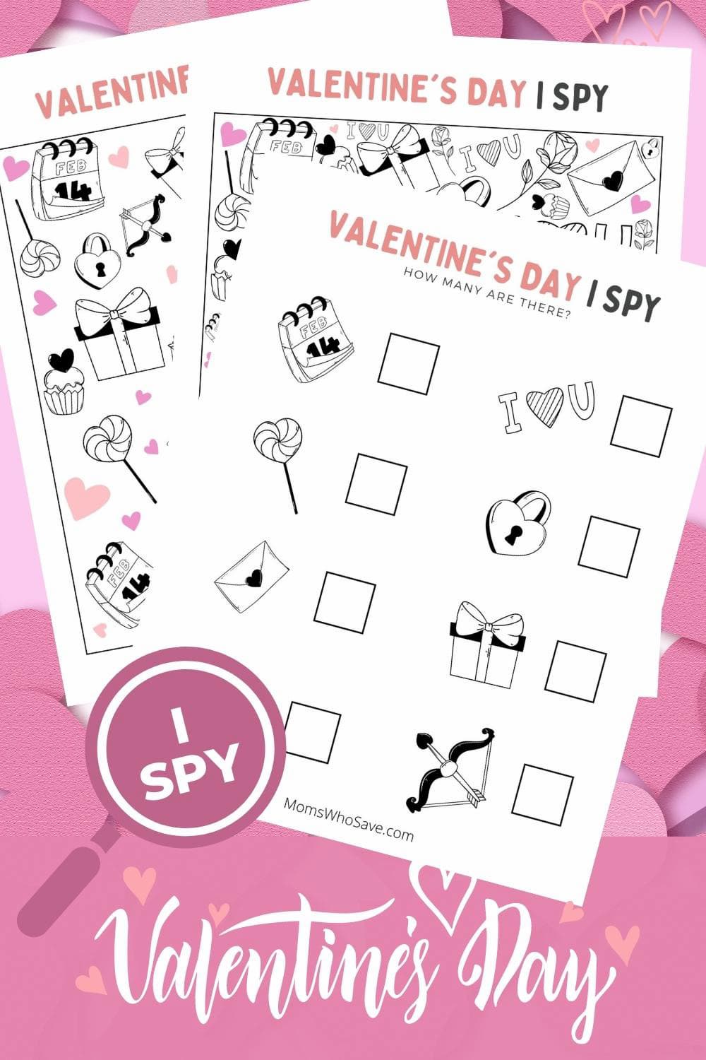 Valentine's Day I spy: Free printable