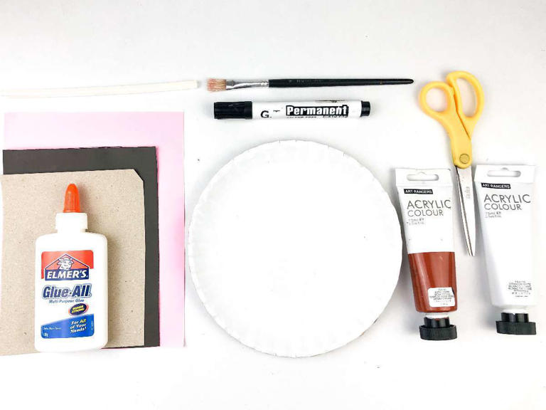 Cute paper plate dog craft for kids