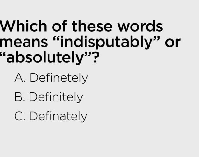 Can You Pass This Quiz of 4th Grade Spelling Words?