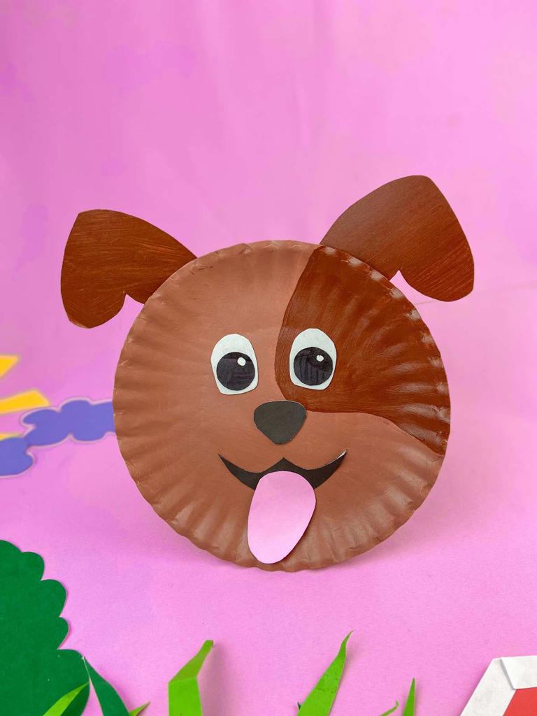 Cute Paper Plate Dog Craft for Kids