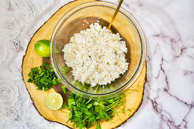 Easy copycat cilantro lime Chipotle rice recipe