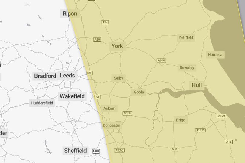 Met Office weather warning for Yorkshire with flood alerts issued amid ...