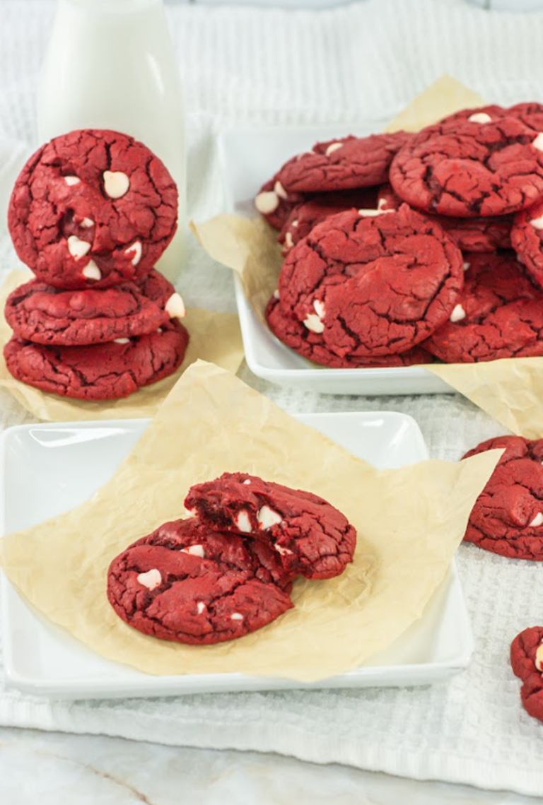 Easy and delicious red velvet cake mix cookies