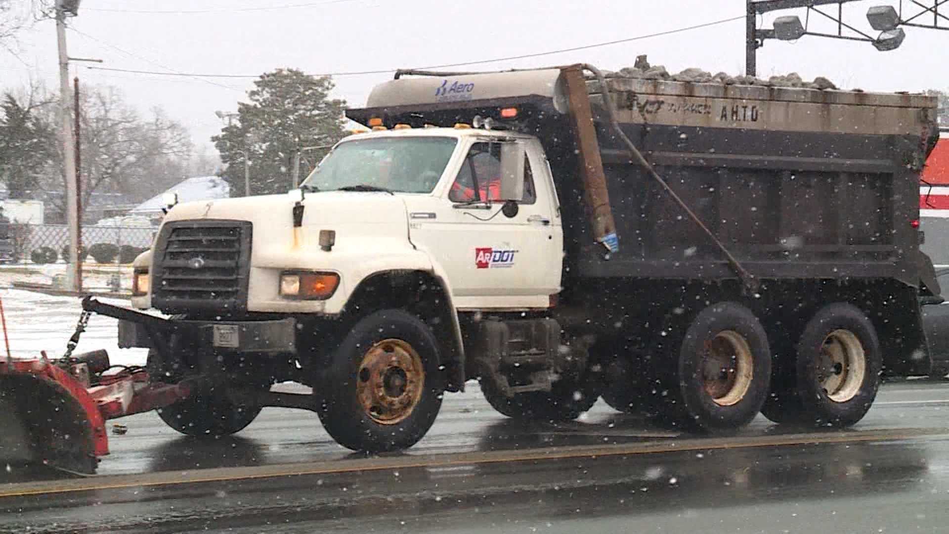 Preparing roads for freezing rain