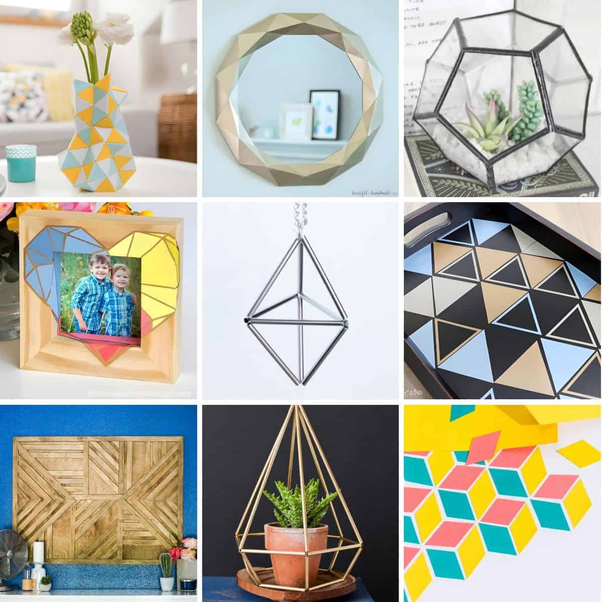 25 DIY Geometric Arts & Crafts