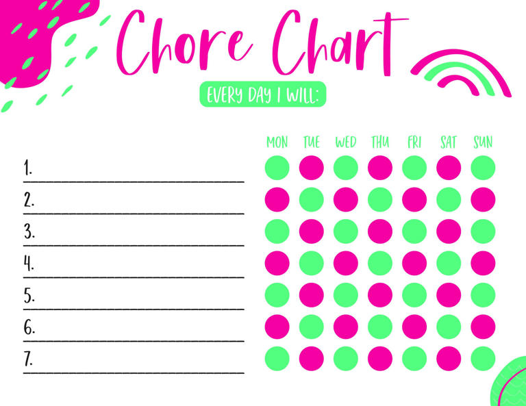 Chore Charts for Kids (Free Printables) + Why Kids Need Chores