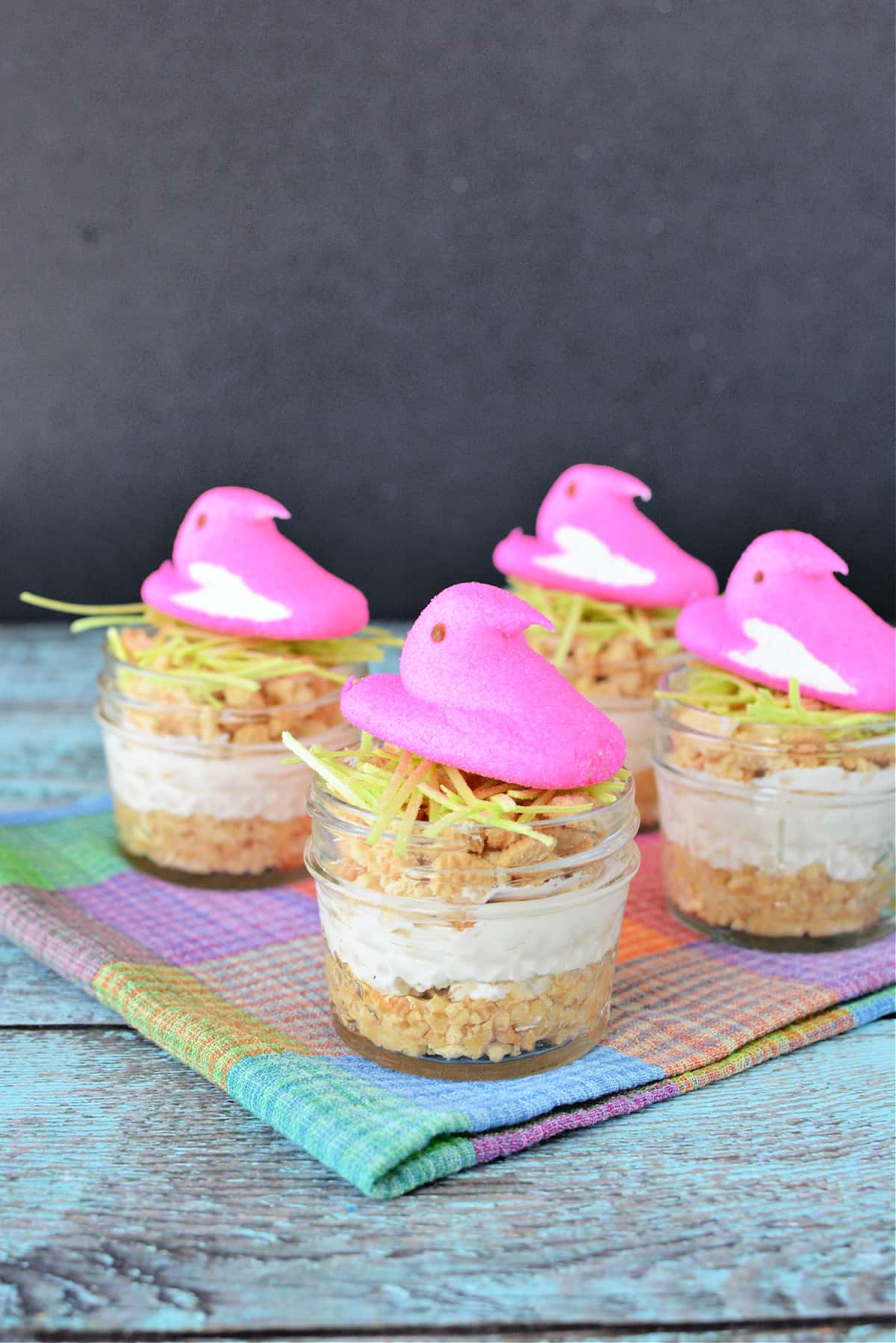 Try These No Bake PEEPS Oreo Cheesecake Jars for Easter!