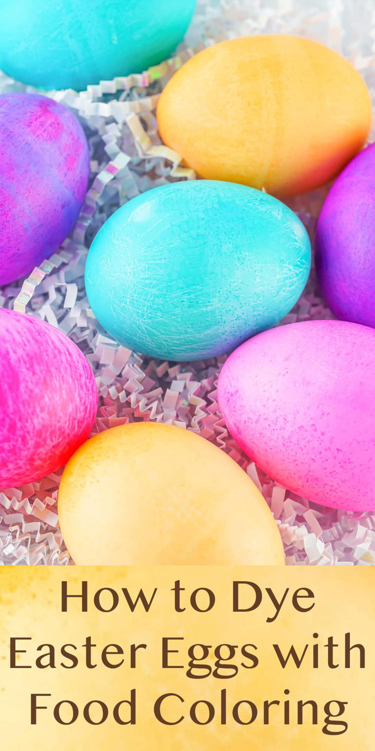How to Dye Easter Eggs with Food Coloring