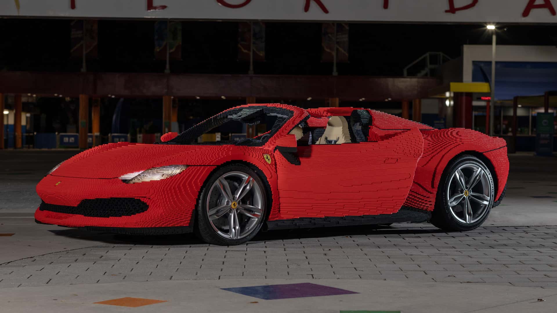 This Life-Size Lego Ferrari 296 GTS Weighs More Than The Real Car