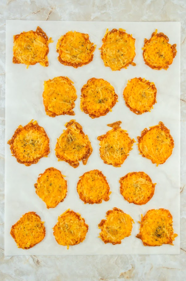 Homemade cheese crisps recipe