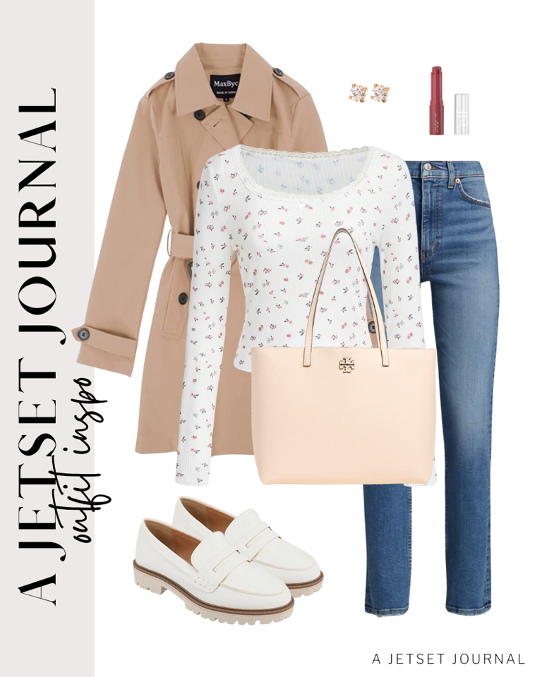Layer a trench coat over these cute new outfits