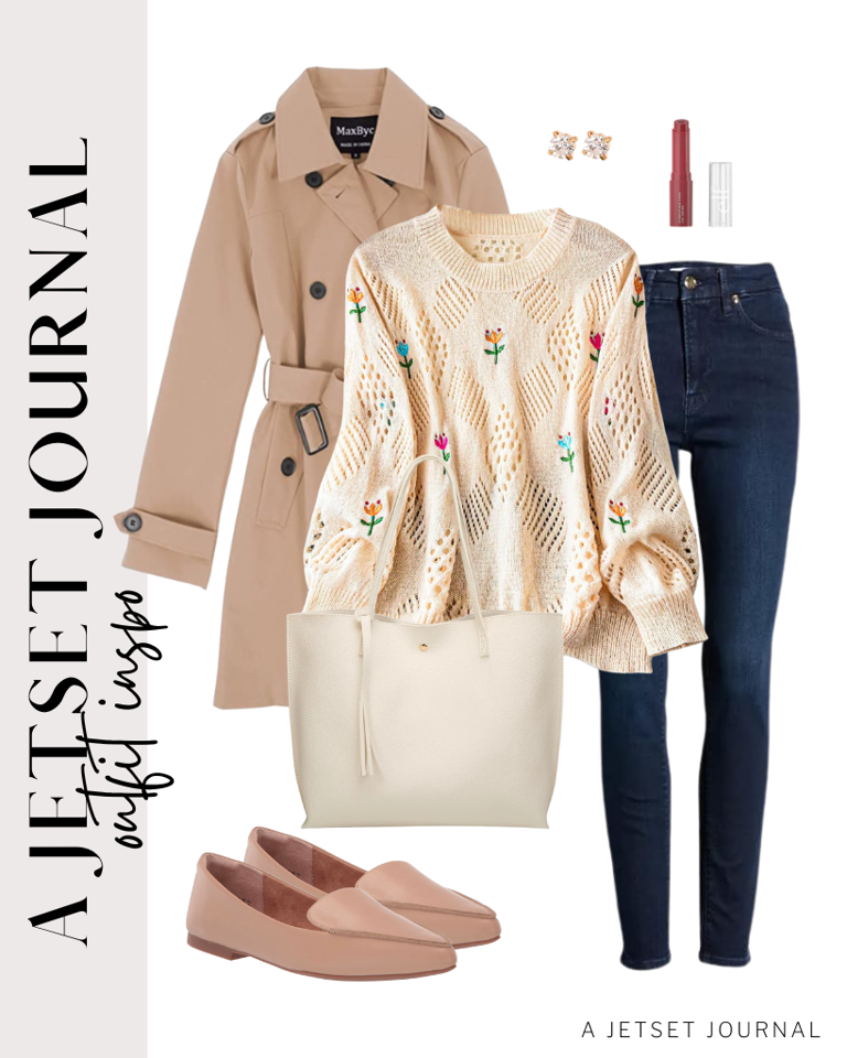 Layer a trench coat over these cute new outfits