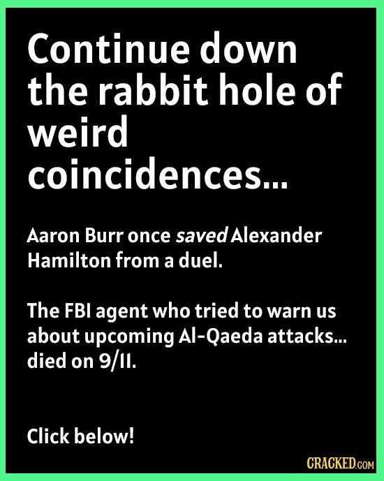 14 Amazing Historic Coincidences