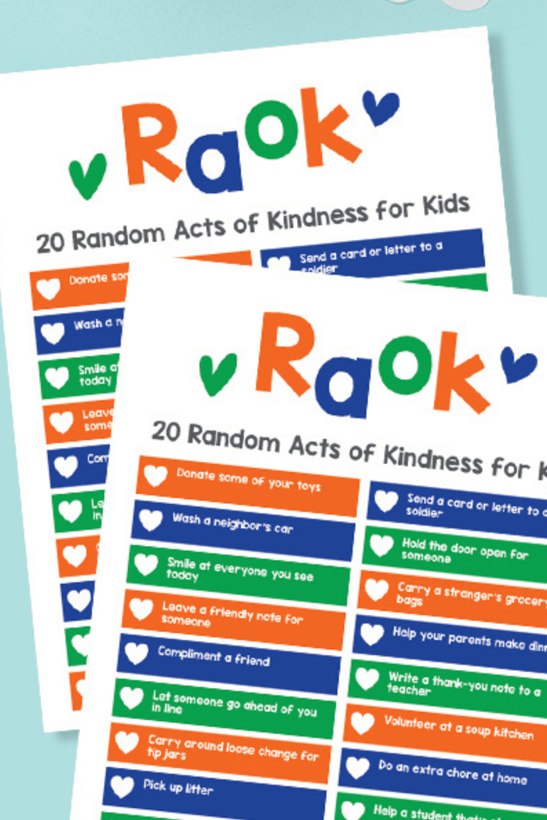 20 Random Acts of Kindness for Kids