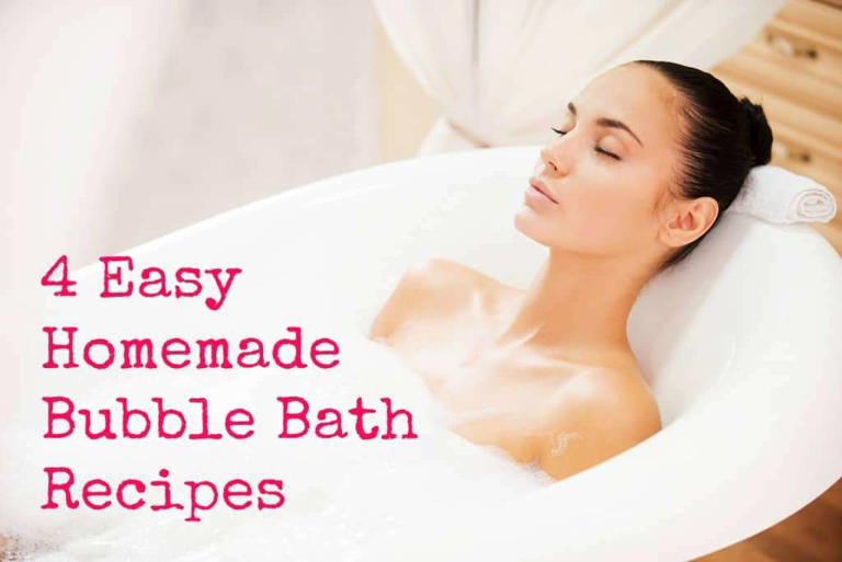 4 Easy Homemade Bubble Bath Recipes