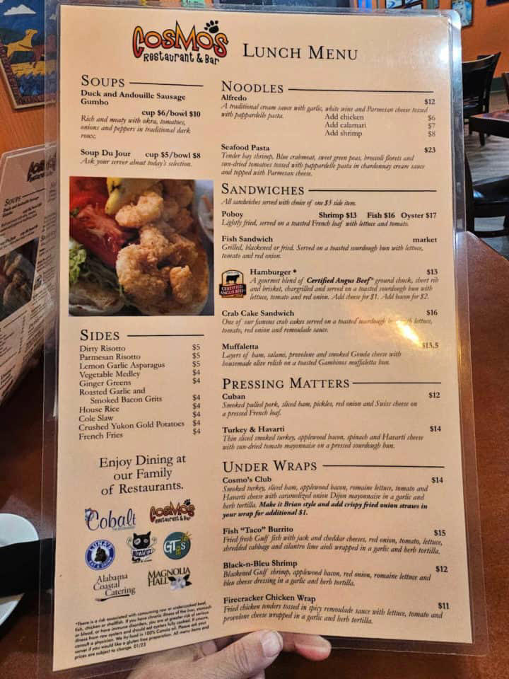 Cosmos Restaurant & Bar in Orange Beach, AL