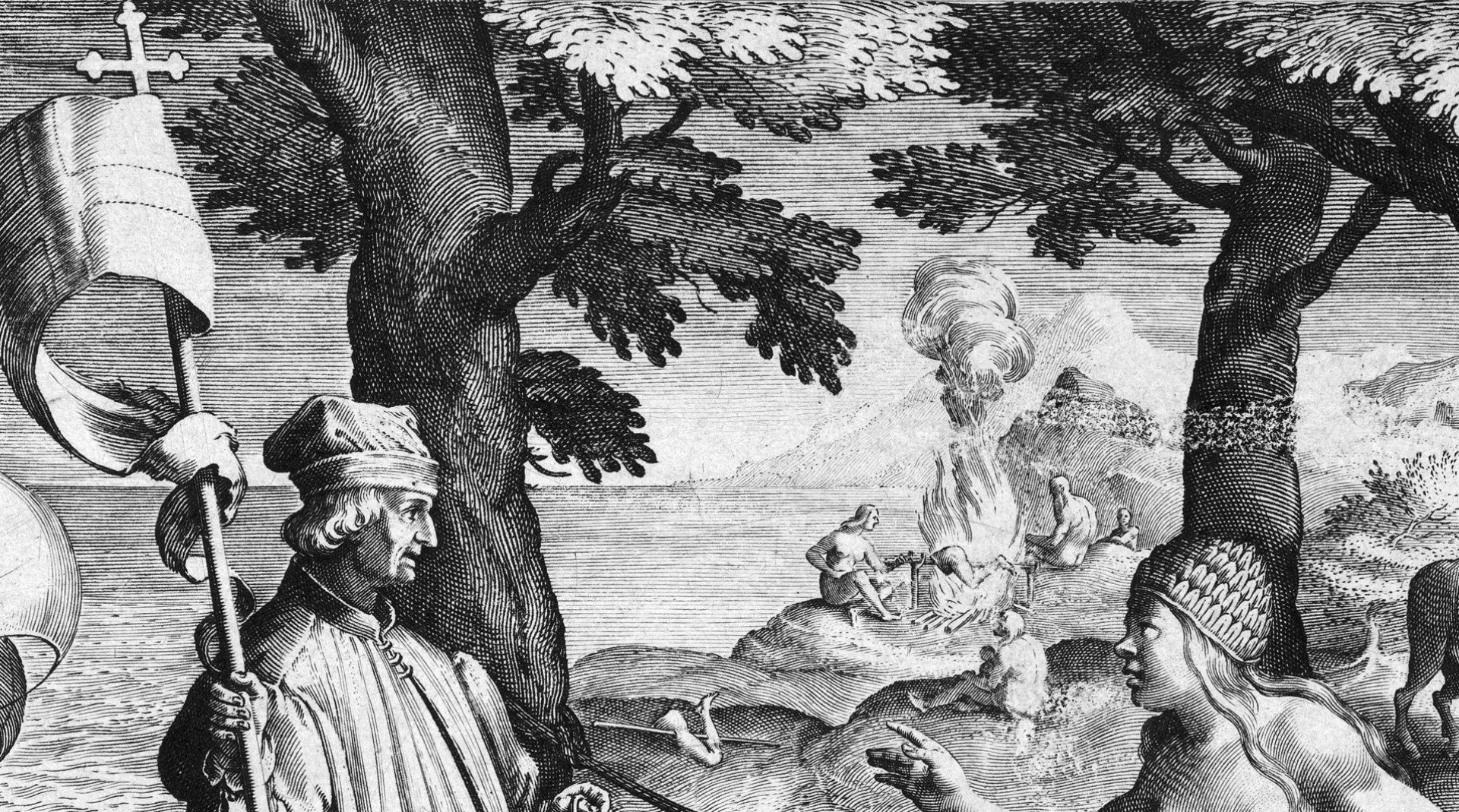 Who was Columbia, the first personification of America?