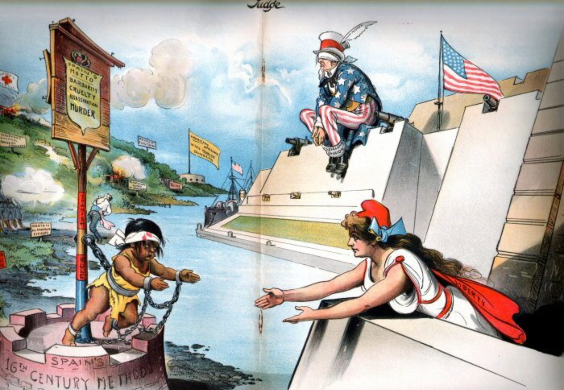 Who was Columbia, the first personification of America?