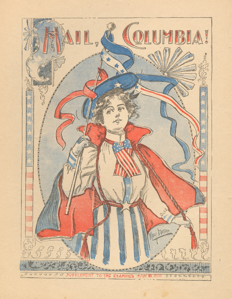 Who was Columbia, the first personification of America?