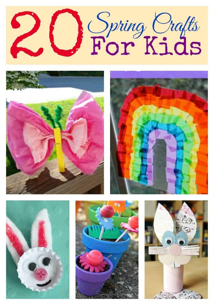 20 Cute and Colorful Spring Crafts for Kids