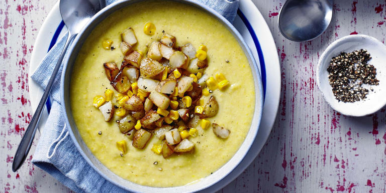 Sweetcorn and potato chowder