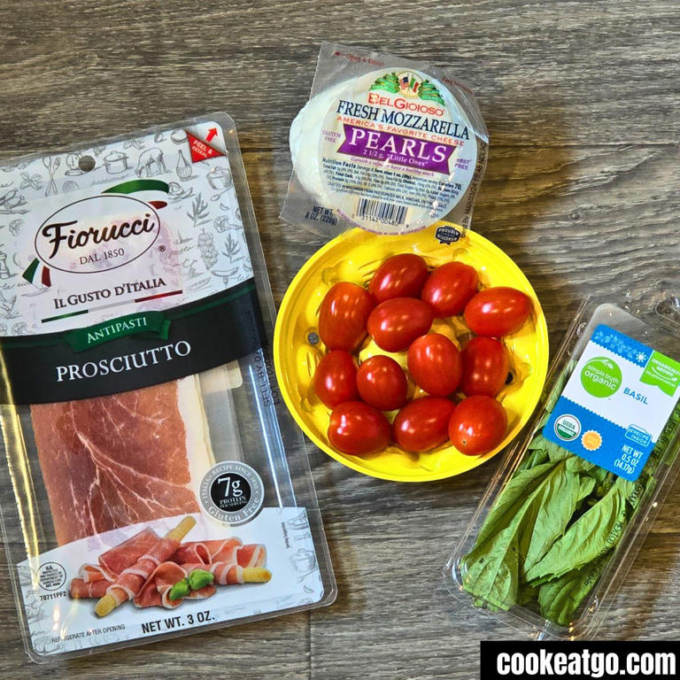 Caprese Skewers With Prosciutto