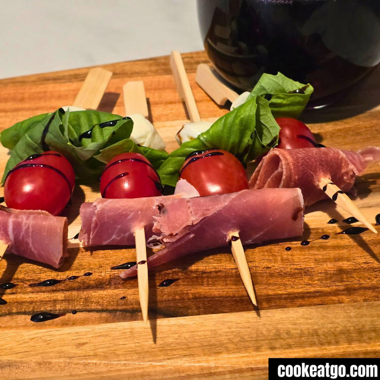 Caprese Skewers With Prosciutto