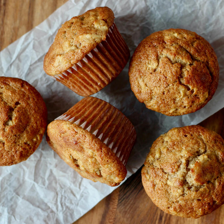 Sourdough Apple Muffins