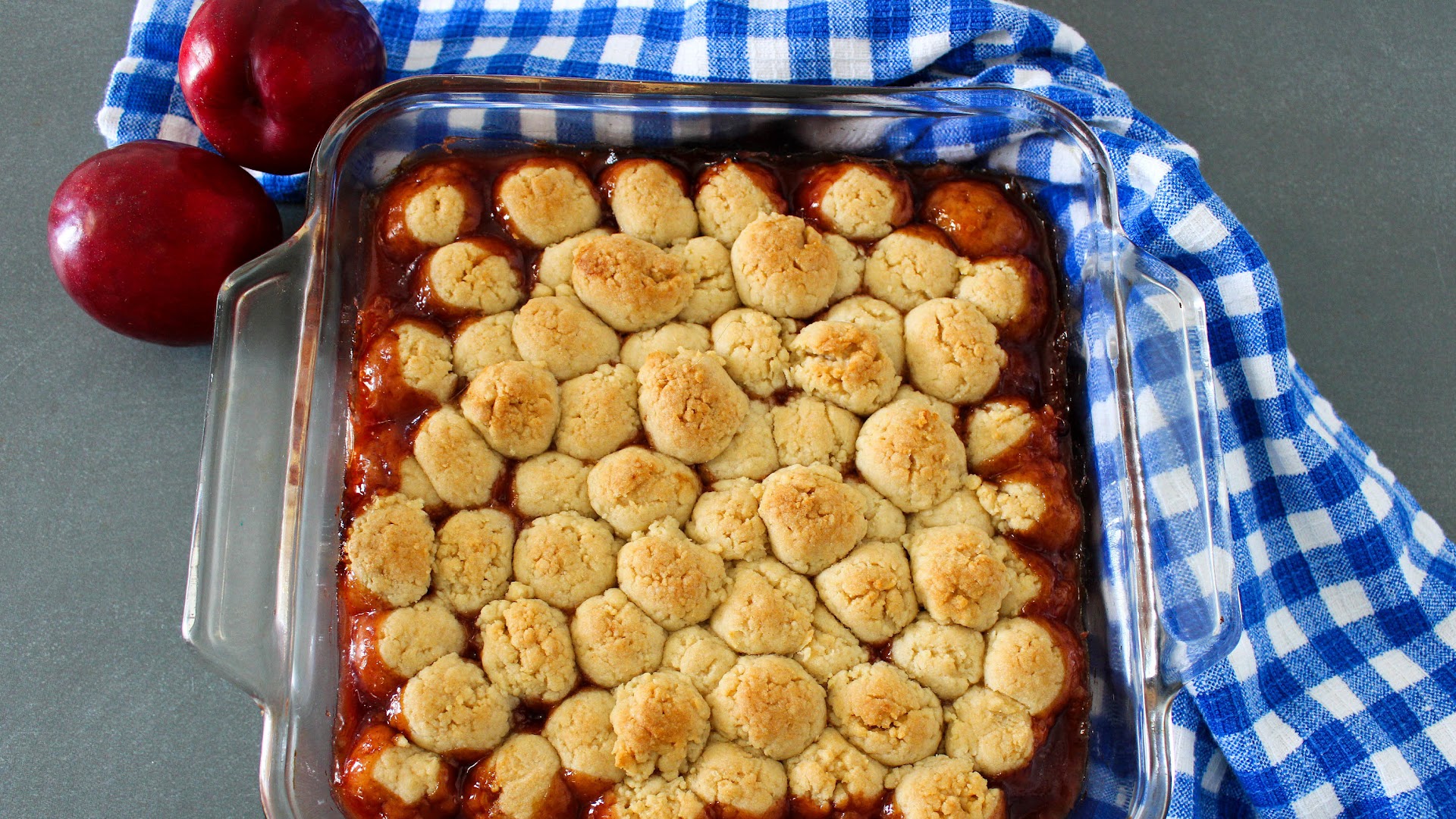 This Plum Cobbler Is Sweet, Tart, And Delicious - Granny's Plum Cobbler