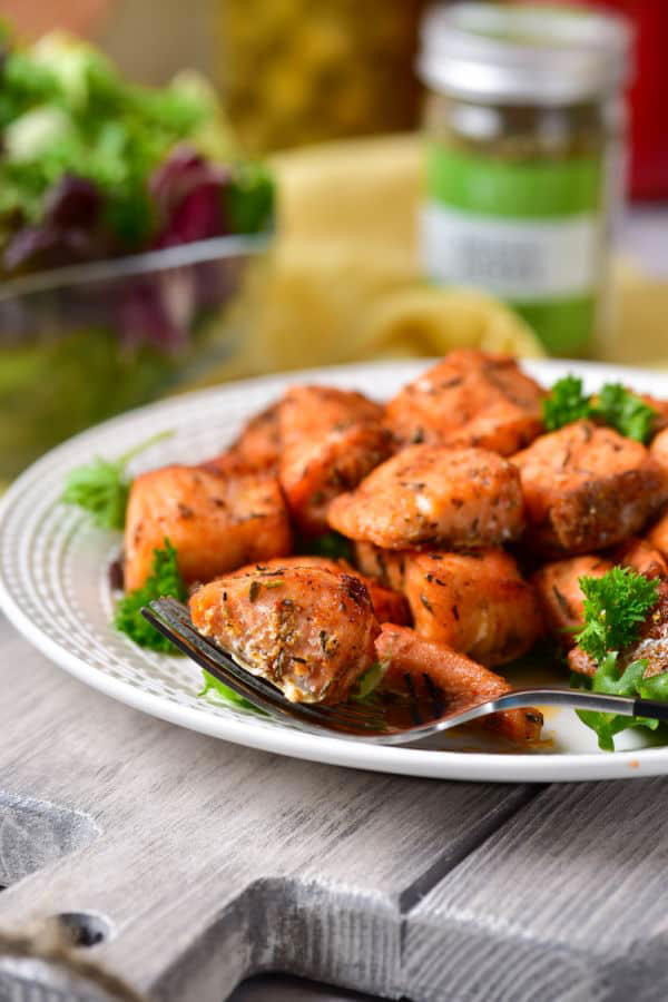 Air Fryer Salmon Bites