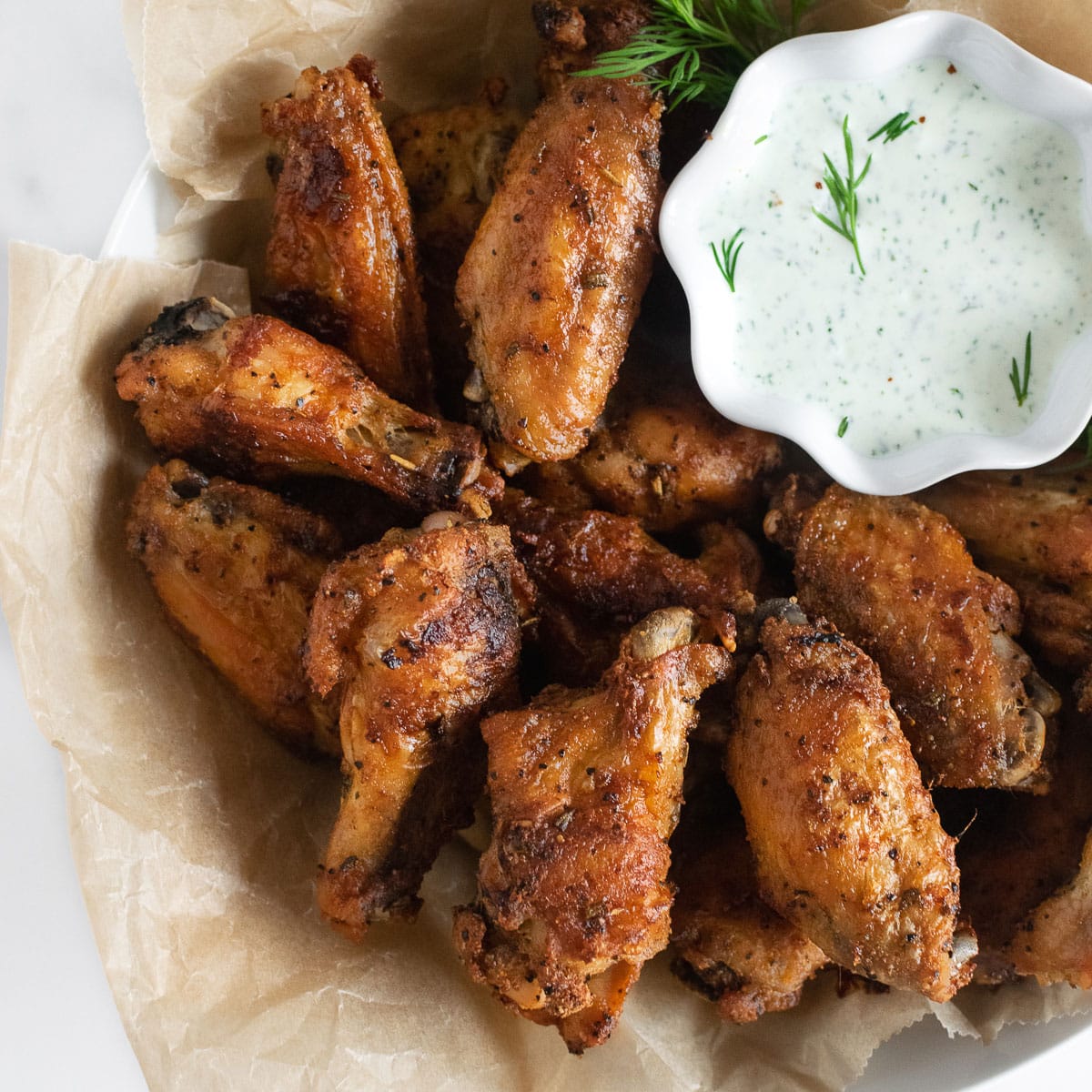 Extra Crispy Baked Chicken Wings